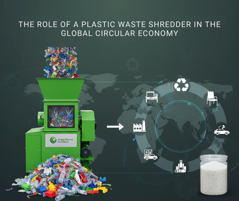 The Role of a Plastic Waste Shredder in the Global Economy